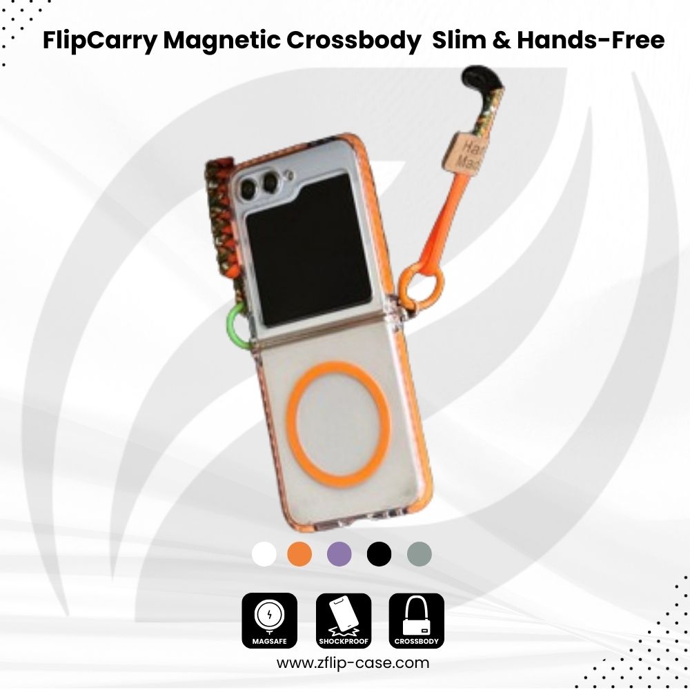 FlipCarry Magnetic Crossbody Z Flip 6 , 5 Slim & Hands-Free Case – Z ...